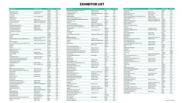 BEX 2023 Event Overview & Floorplan